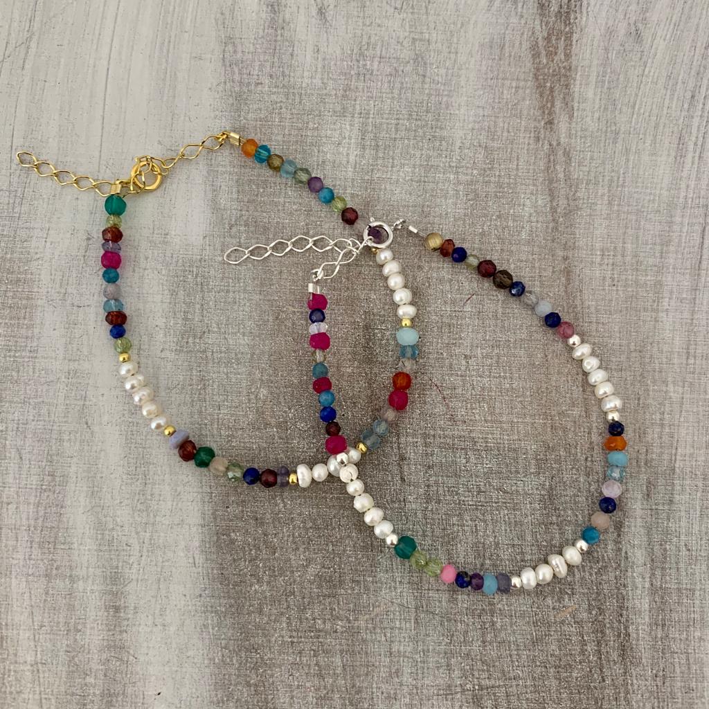 Pulsera Sofia Colores Piedras Naturales – Marta Trens Joyería