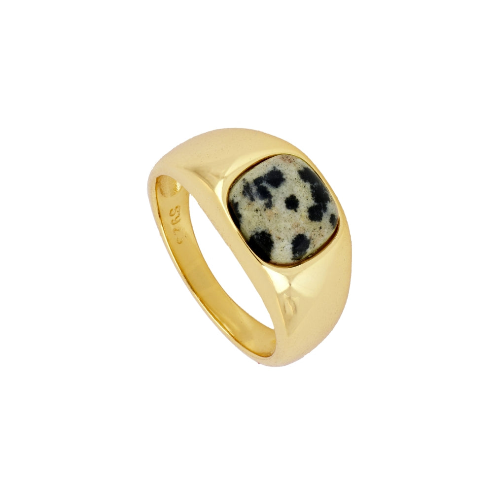 GOLD PLATED ZEBRA RING – Marta Trens Joyería